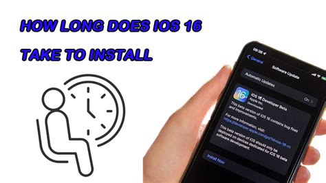 how long does iphone update take for ios 16