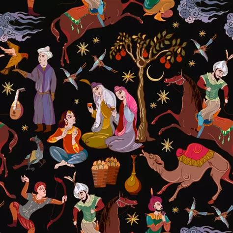 وی بی وکتور دانلود وکتور طراحی هنری سبک ایرانی سنتی