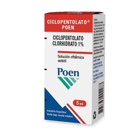 Ciclopentolato Poen 1 X 5 Ml — San Roque