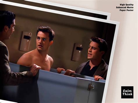 Friends Poster Digital Download Chandler In Bathroom Stall Scene Bathroom Funny Wall Art And