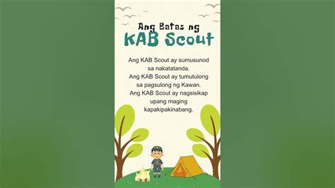Ang Batas Ng Kab Scout Kab Scout Law In Tagalog Youtube