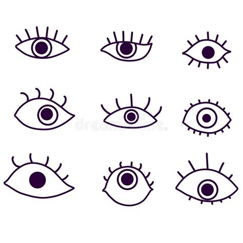 Groovy Eye Elements 60s Vibes Funky Sticker Stock Vector Illustration Of Sticker Magic