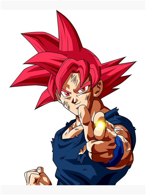 Goku Super Saiyan God Dragon Ball Poster For Sale By Filekwhollatd Redbubble