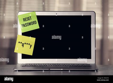Sticky Notes With Passcode And Phrase Reset Password On Laptop Space