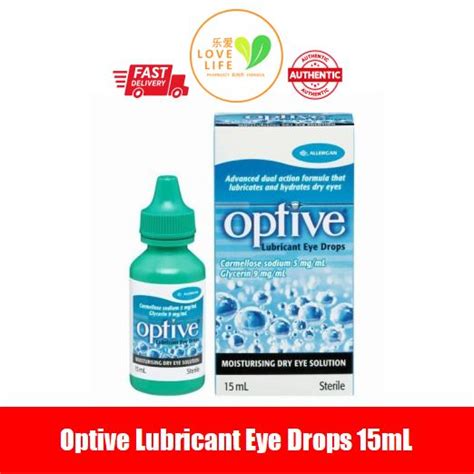 Exp07 25 Optive Lubricant Eye Drops Solution 15ml Shopee Malaysia