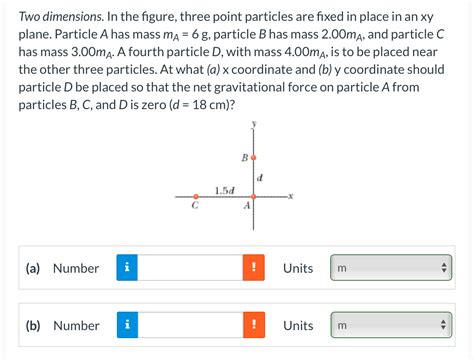 solved two dimensions in the figure three point particles