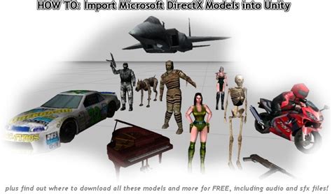 Guide Showing How To Import Directx Models Into Unity Learn Content