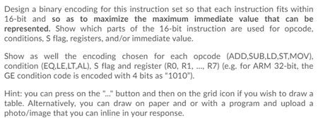 Assume A 16 Bits Risc Cpu With 8 General Purpose