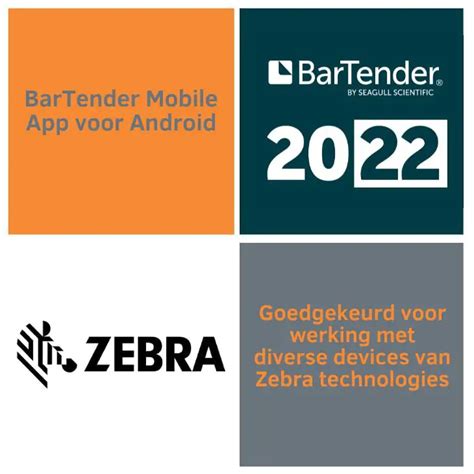 Bartender Mobile App Goedgekeurd Door Zebra