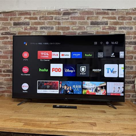 Tcl 55v型 4k 液晶テレビ スマートテレビ 55p615 動画アプリ メルカリ