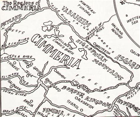 Хайборийский Мир Карта Хайбории