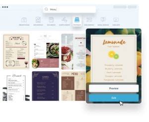 Free Online Menu Maker Design Your Own Menus Visme
