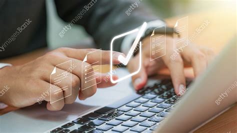 Businessman Checking Document Management System Dms And Approve Streamline Online Docs