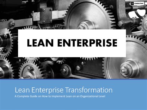Lean Enterprise Transformation Toolkit Ppt Slide Deck
