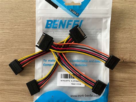 Geekydrop Compra Y Vende Online Con Seguridad 15 Pin Sata Power Y Splitter Cable 8 Inches