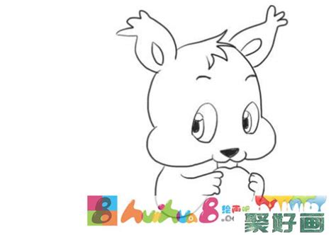 松鼠简笔画的画法步骤教程怎么画简笔画教程 画好画