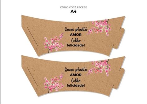 Lembrancinha Suculenta Molde Rótulo Amor 06 Leve Amor Design E