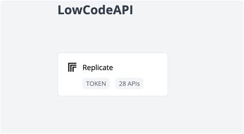 Lowcodeapi Replicate Api