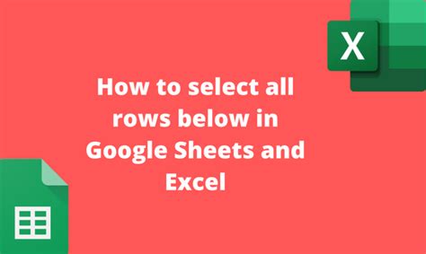 Excel Select All Rows Below Limoeg