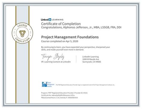 Certificate Ofcompletion Managing High Potentials Ppt