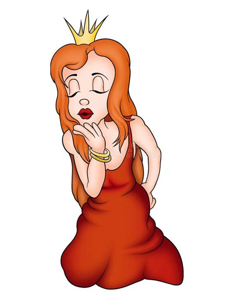 Princess With Red Dress Stock Illustration Illustration Of Human 2016111