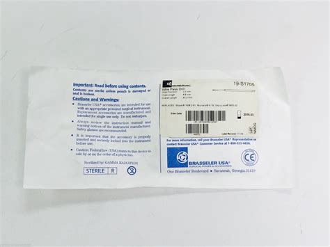 19 S1705 ~ Brasseler Wire Pass Drill 20mm X 66mm X 670mm X