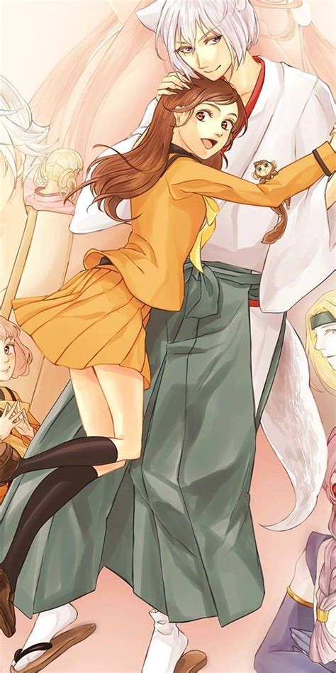 Обои на рабочий стол Нанами Момозоно Аниме Камисама Поцелуй Ботанмару Поцелуй Камисамы