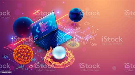 Software Development Programming Coding Software Testing On Laptop Abstract Program Code On