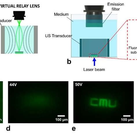 A Schematic Of A Physical Grin Relay Lens And An Ultrasonically Download Scientific Diagram