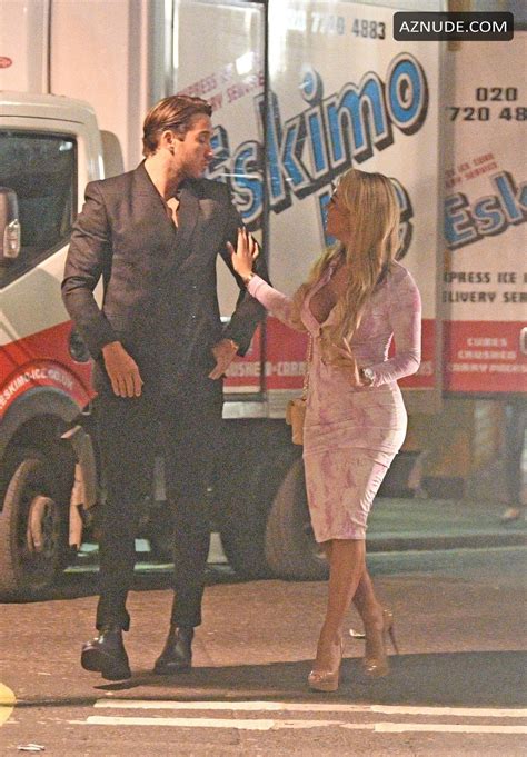 Ellie Mackenzie And James Lock Seen Kissing Passionately Outside Hakkasan Restaurant In London