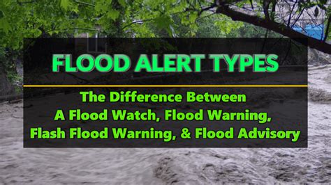 The Difference Between A Flood Watch Flood Warning Flash Flood Warning Flood Advisory