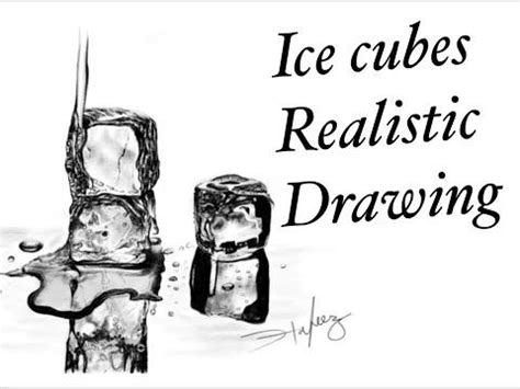 How To Draw Ice Cubes Realistic Trending Youtube Art Artist