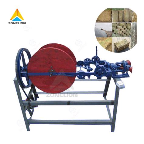 Rope Binding Machinery Jute Grass Rope Making Twinning Rolling Machine