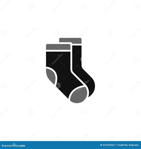 Sock Icon Logo Design Illustration Template Stock Vector Illustration