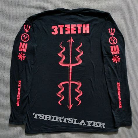 3teeth 2017 Shutdownexe Ls Tshirtslayer Tshirt And Battlejacket
