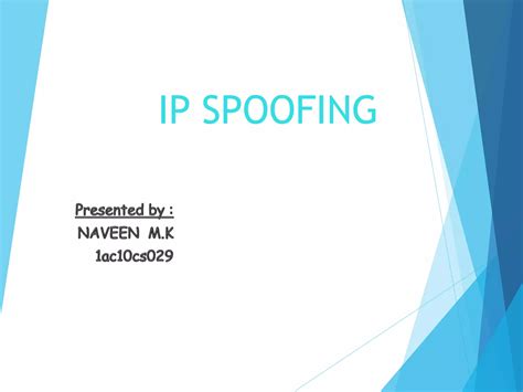 IP Spoofing PPTX