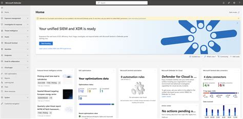 Microsoft Defender Portal Overview Unified Security Operations