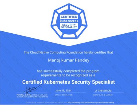 Manoj Pandey On Linkedin Im Happy To Share That Ive Obtained A Cks Certification