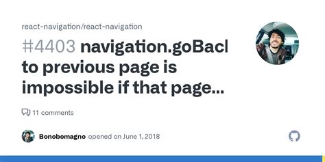Navigationgoback To Previous Page Is Impossible If That Page Was On