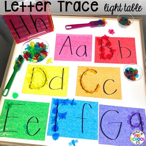 Literacy Light Table Ideas For Preschool Pre K And Kindergarten