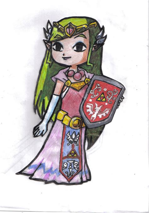 Toon Princess Zelda By Diaxa On Deviantart