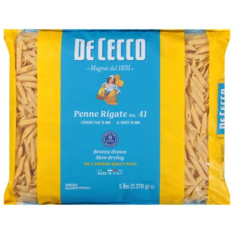 De Cecco Pasta Penne Rigate No 41 Smart And Final