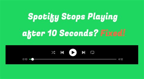 Spotify Stops Playing After Seconds Solutions