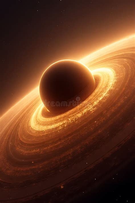 Exploring Cosmic Phenomena Black Hole Discovery In Space Digital Art Sci Fi Environment Stock