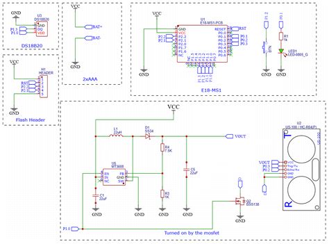 Pcb Design Low Power Consumption With Ultrasonic Sensor Us 100 Hc