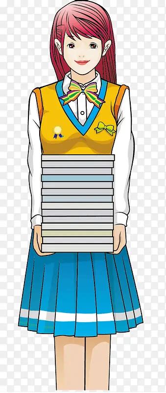 美丽的抱着书的女孩子png图片素材下载图片编号7654891 Png素材网