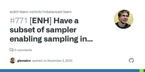 [enh] have a subset of sampler enabling sampling in large dataset · issue 771 · scikit learn