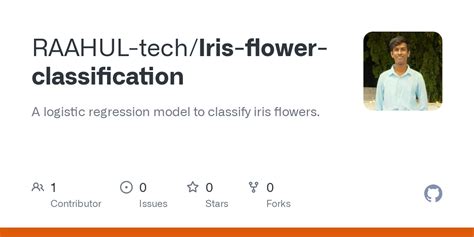 Github Raahul Techiris Flower Classification A Logistic Regression