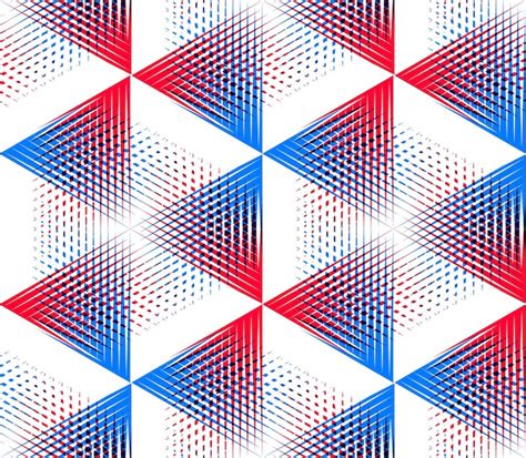 Premium Vector Seamless Optical Ornamental Pattern With Three