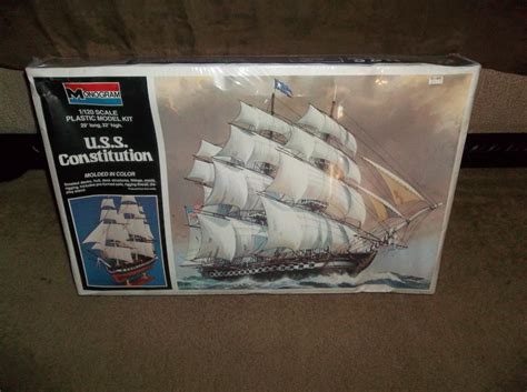 Vintage 1979 Monogram Uss Constitution Very Large Scale Sealed Kit